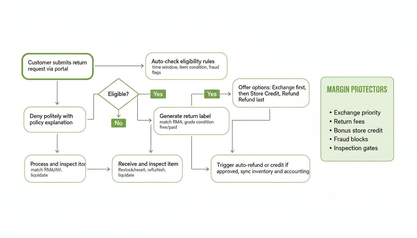 Shopify Returns Workflow That Protects Margin, Rules, Exchanges, Store ...